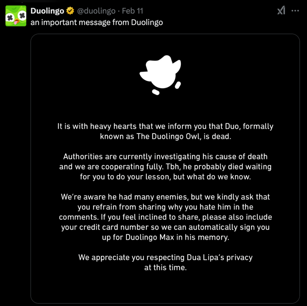 From Death to Download: The Power of Duolingo’s Viral Funeral - Nativa